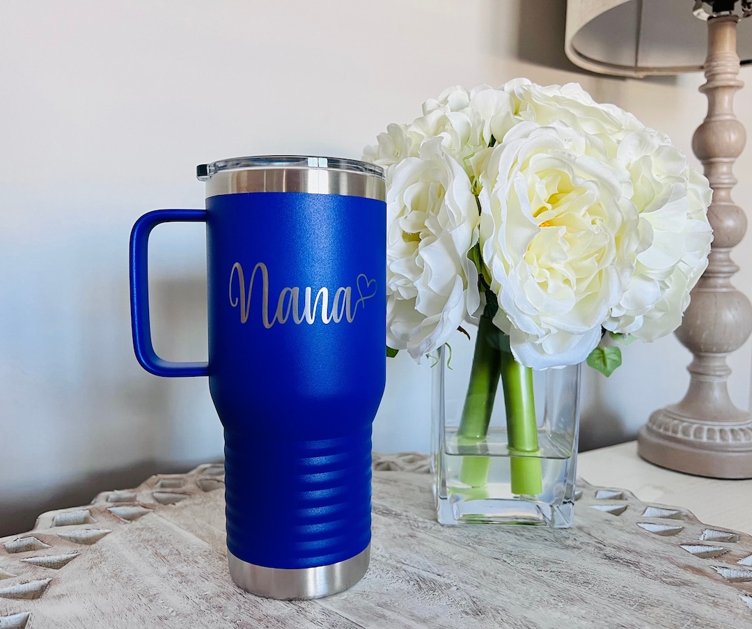 Tumbler Personalized With Handle, Coffee Cup With Handle, Tumbler With ...