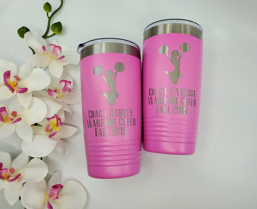 Cheerleader Gift, Cheerleading Coach Gift, Coffee Tumbler, Travel ...