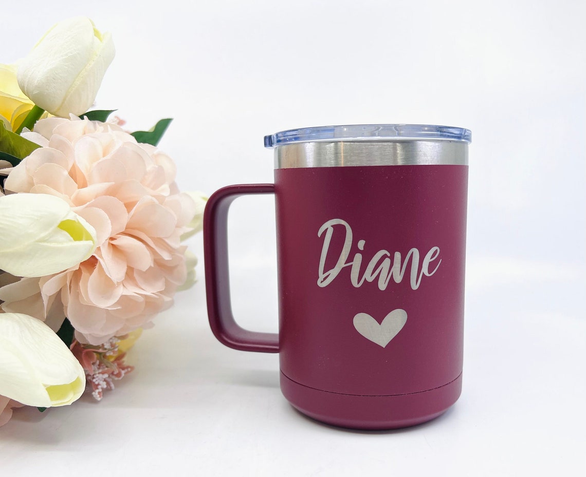 Personalized Coffee Mug Coffee Mug With Lid Insulated Coffee - Etsy
