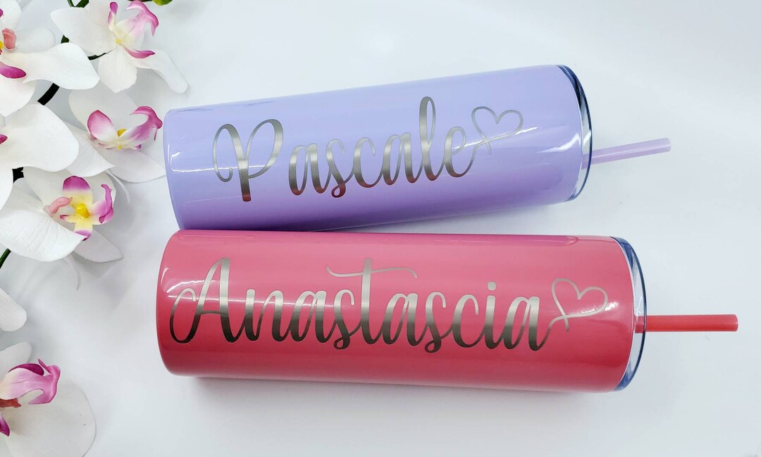 Personalized Tumbler With Straw, Custom Tumbler, Skinny Tumbler - Etsy