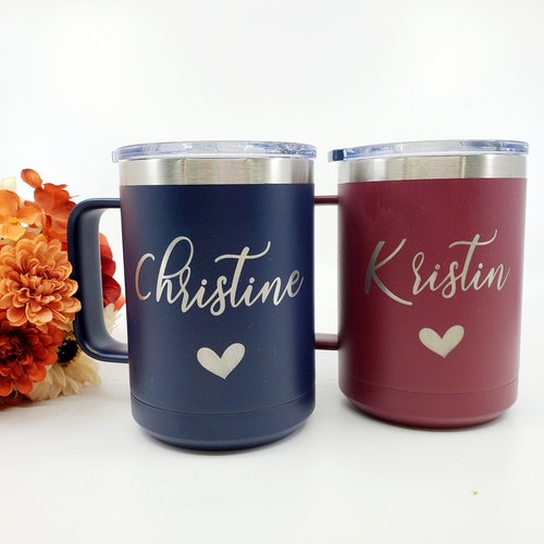 Personalized Insulated Coffee Mug Engraved Stainless Steel - Etsy