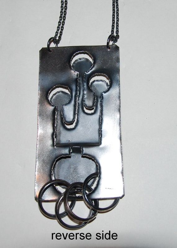 Vintage 1970s Era Eva Scheel Modernist Brutalist Pend… - Gem