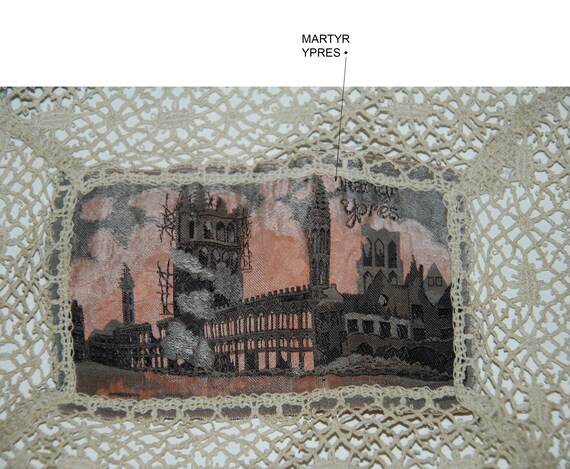 Vintage WW1 Era Martyr Ypres Silk Textile Free USA | Etsy