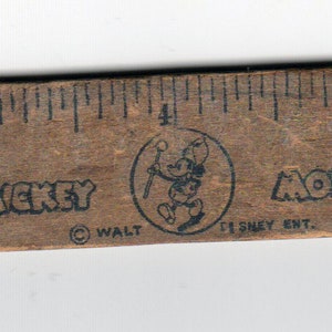 1930s Era Walt Disney Ent 8" Mickey Mouse Ruler by Dixon -- Free US ...