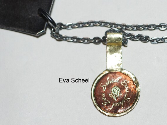 Vintage 1970s Era Eva Scheel Modernist Brutalist Pend… - Gem