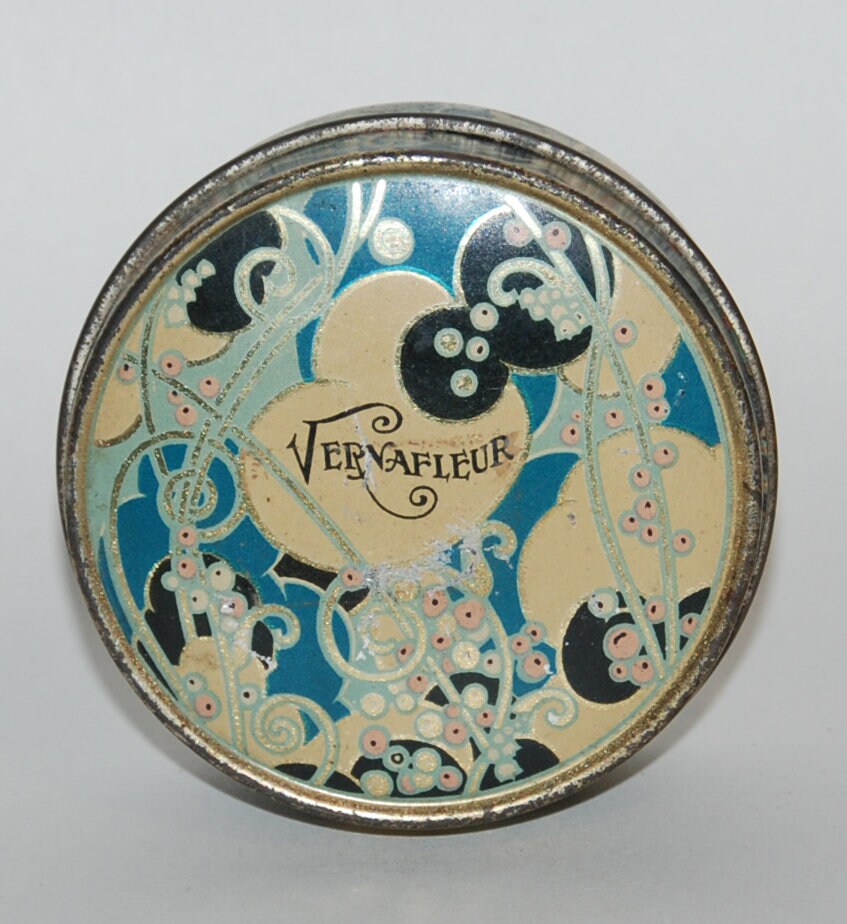 1930s Era California Perfume Vernafleur Face Powder Tin Free USA ...