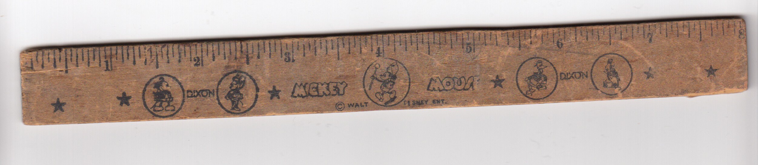 1930s Era Walt Disney Ent 8 Mickey Mouse Ruler by Dixon Free US ...