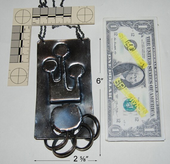 Vintage 1970s Era Eva Scheel Modernist Brutalist Pend… - Gem