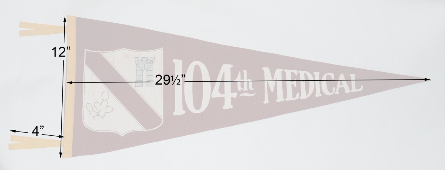 Collectibles 1940s-\u201850s era Original 104th Medical Battalion Felt ...