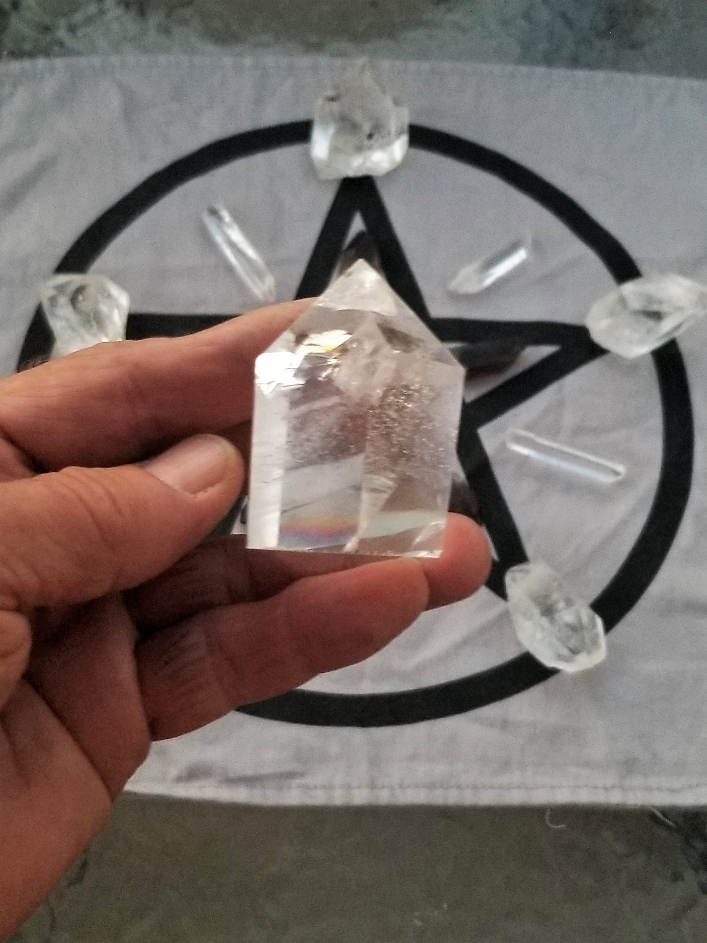 Pentacle Spell Craft Crystal Set Wicca Psychic New Age | Etsy