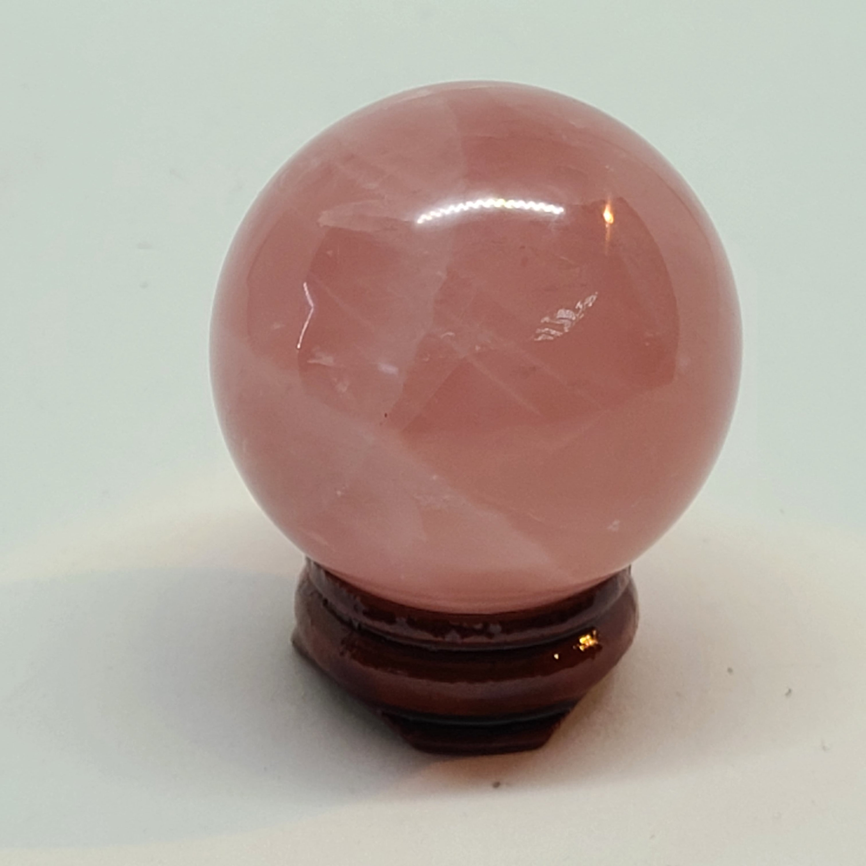 Rainbow Gem Rose Quartz Crystal Sphere Rose Crystal Ball | Etsy