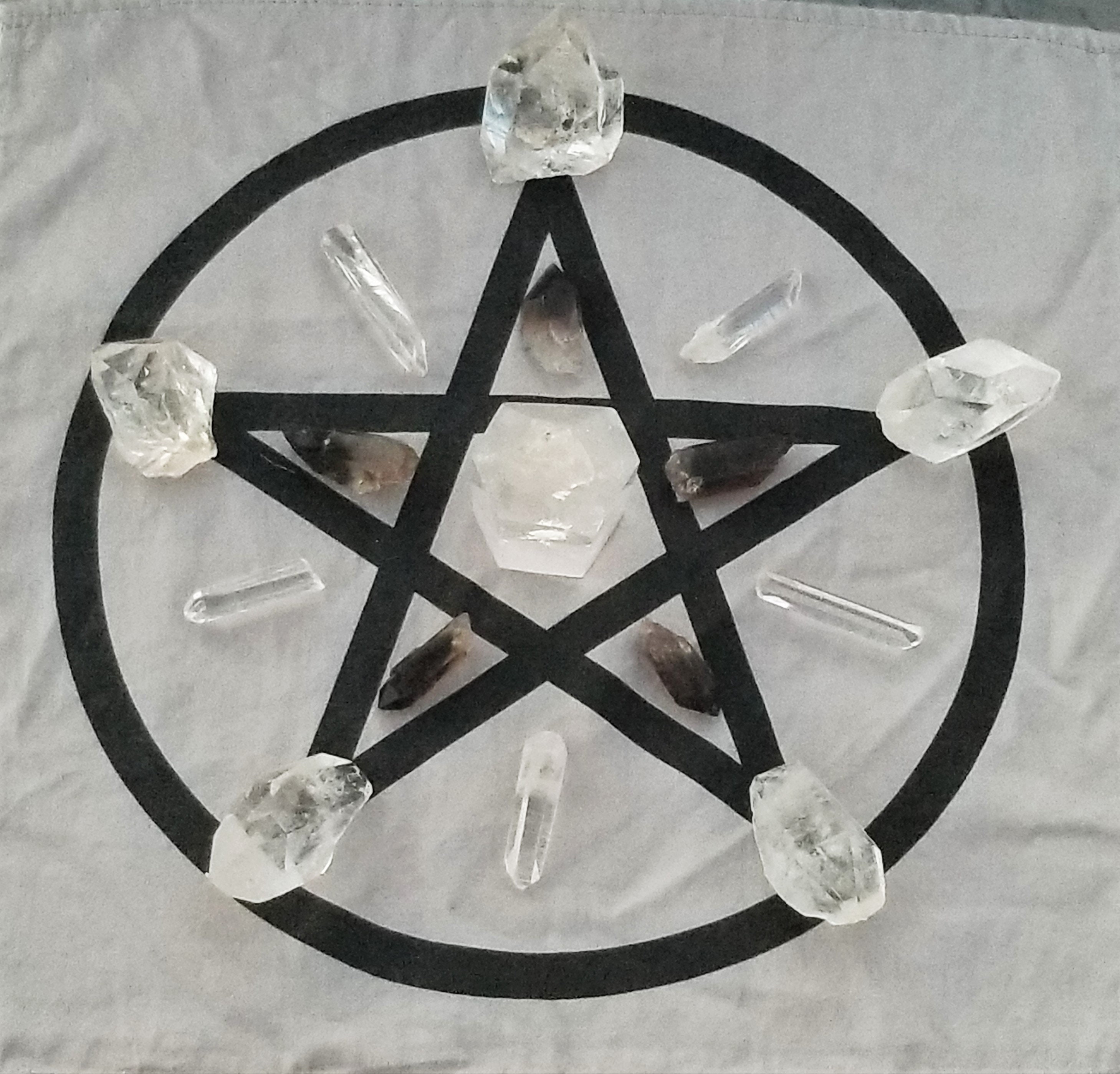 Pentacle Spell Craft Crystal Set Wicca Psychic New Age | Etsy