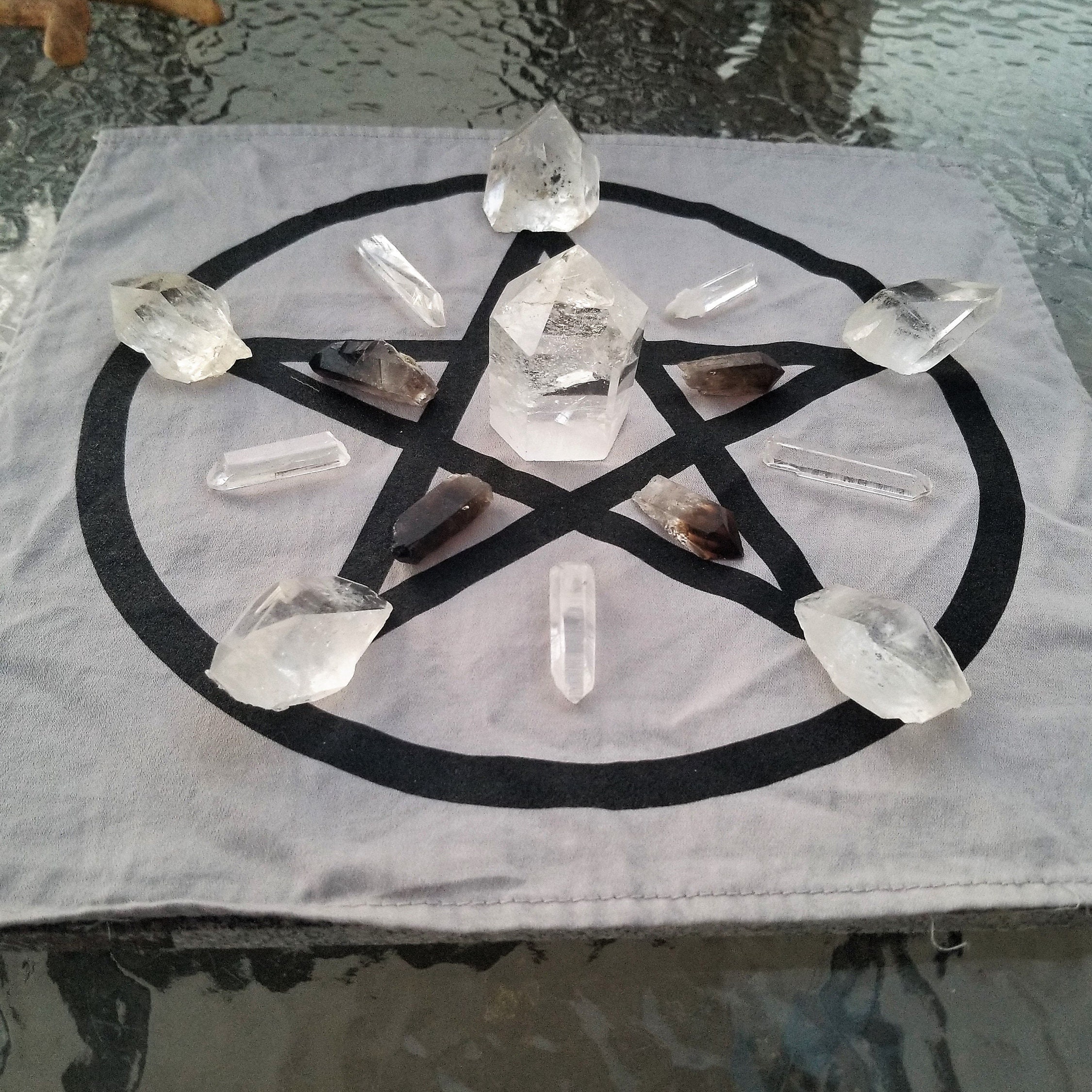 Pentacle Spell Craft Crystal Set Wicca Psychic New Age | Etsy