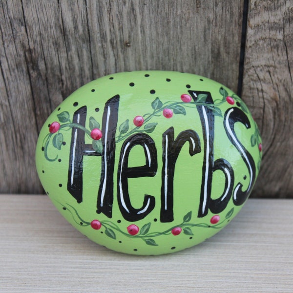 Painted Rock Vegetable Garden Markers - Etsy