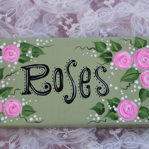 Hand Painted Roses - Etsy