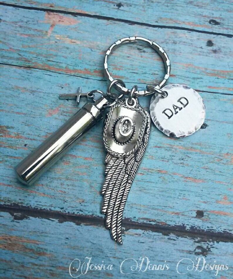 Cremation Keychain Memorial Keepsake Memorial Keychain - Etsy