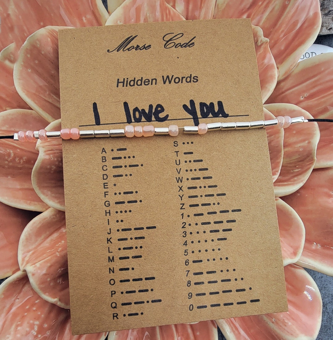 I Love You Morse Code Bracelet - Etsy