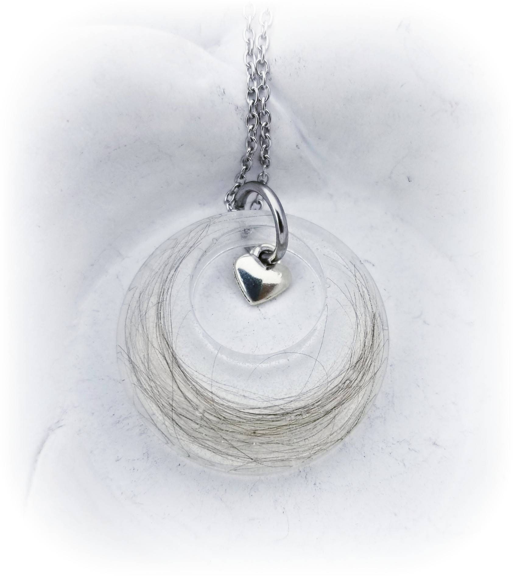 Actual Hair Memorial Necklace - Etsy