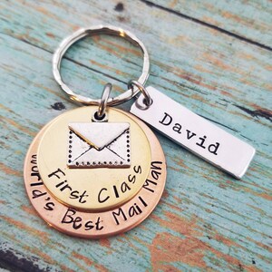 Mail Deliverer Gift - Mail Man Keychain - Mail Lady Gift - Postal ...