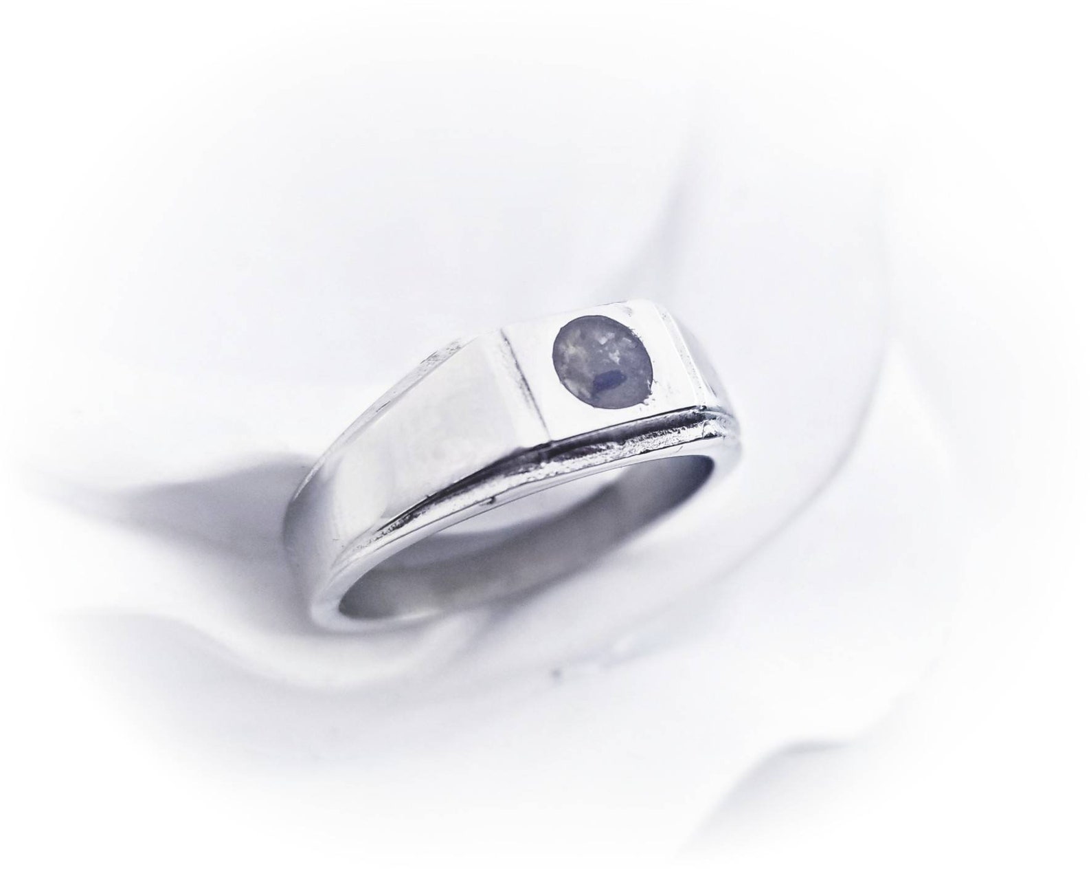 Men's Cremation Ring Made With Ashes Custom Memorial | Etsy