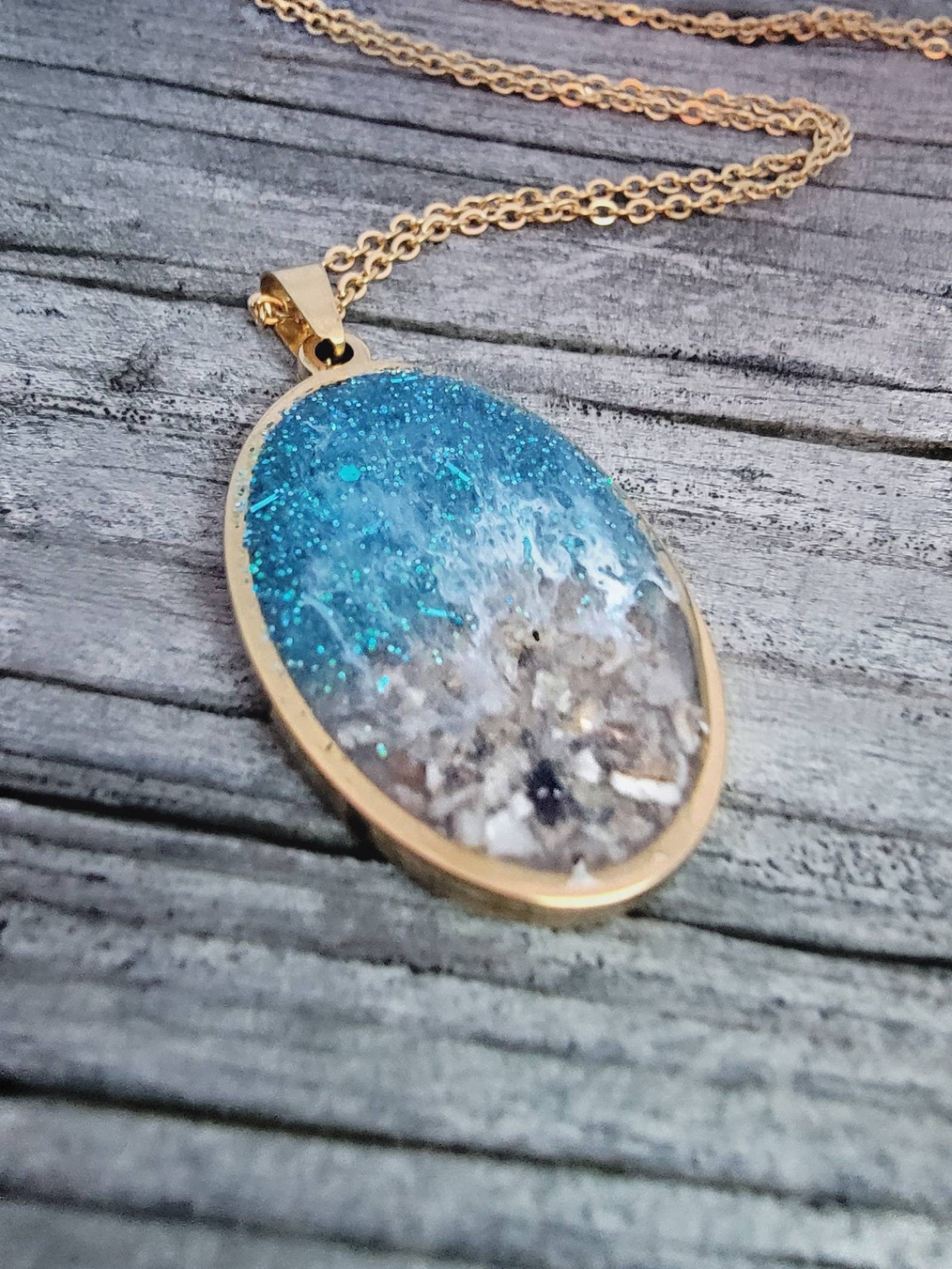 Cremation Necklace Beach Necklace Made With Ashes - Etsy