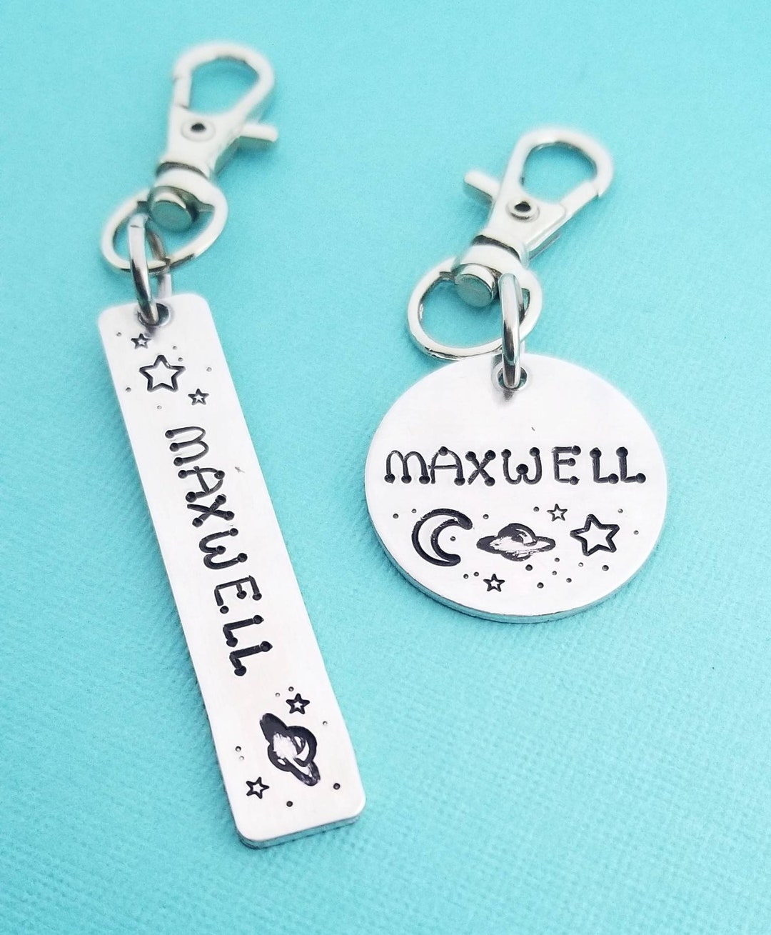 Personalized Backpack Tag Name Tag Space Theme Backpack Tag Outer Space ...