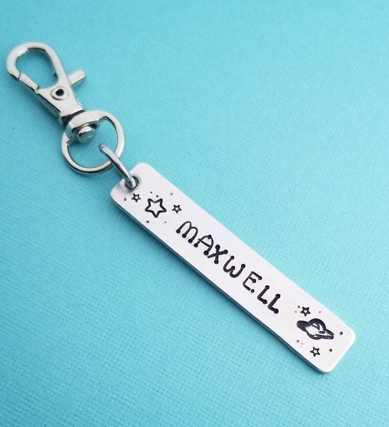 Personalized Backpack Tag Name Tag Space Theme Backpack Tag - Etsy