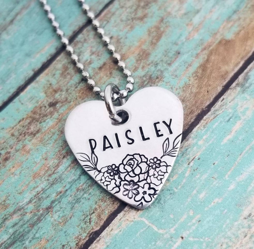 Personalized Little Girl Name Necklace Name Jewelry Gift Little Girl ...