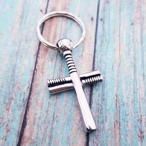 Baseball Cross Urn Keychain Baseball Memorial Gift Urn Pendant Fillable ...