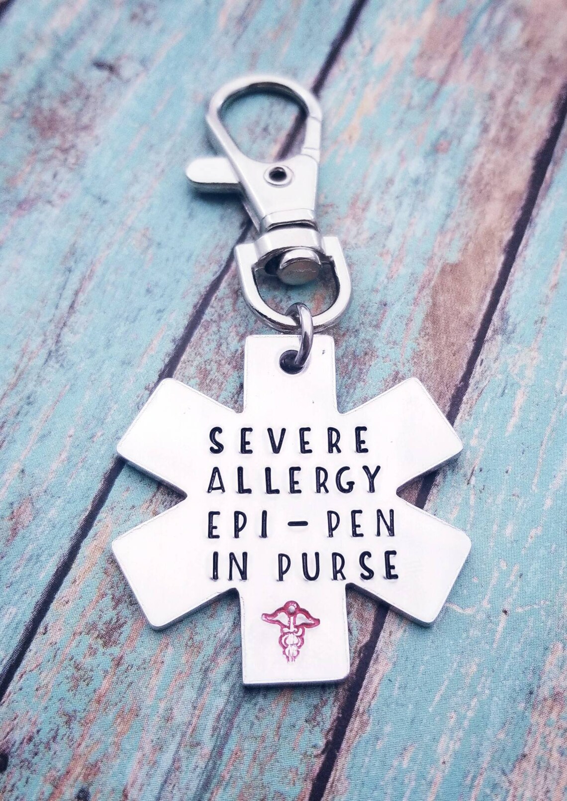 Medical Alert Purse Clip Medical Alert Keychain Medical ID - Etsy