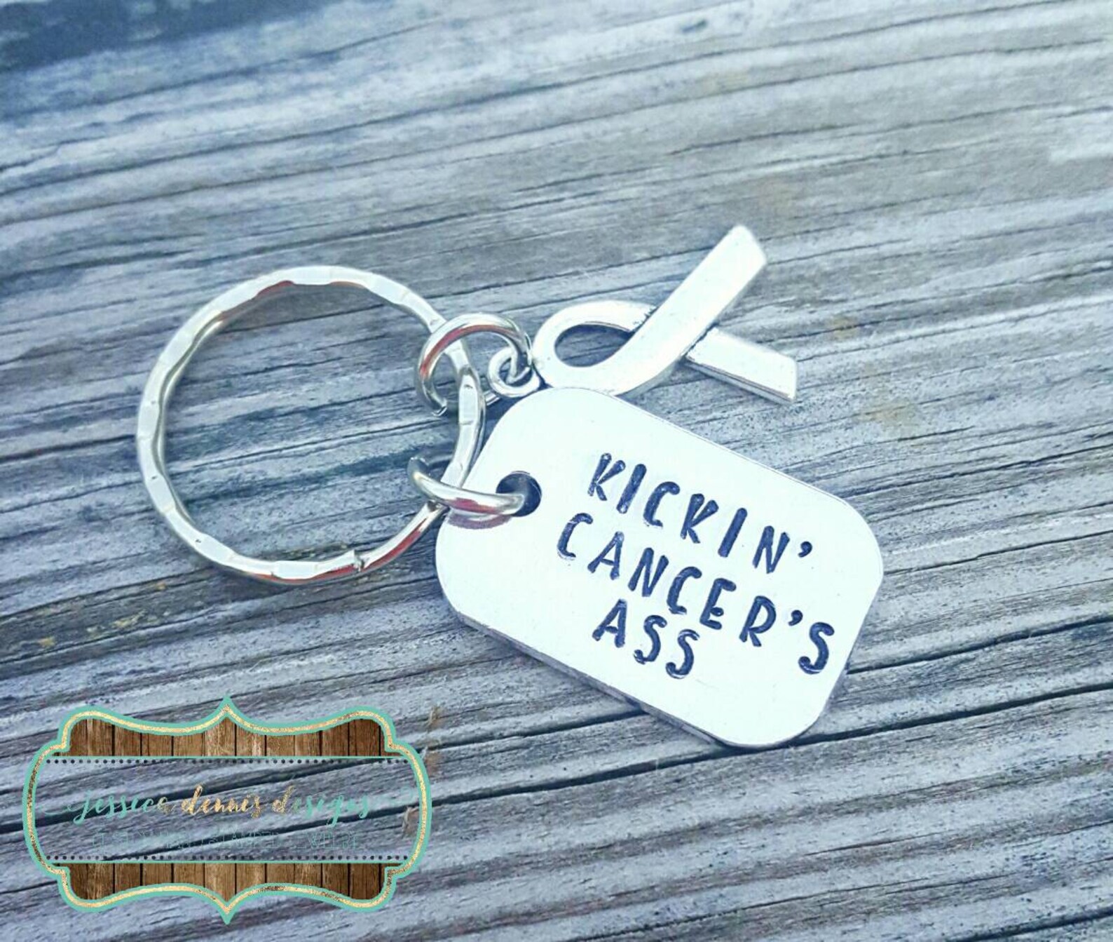 Kickin' Cancer's Ass Key Chain Cancer Remission Gift - Etsy