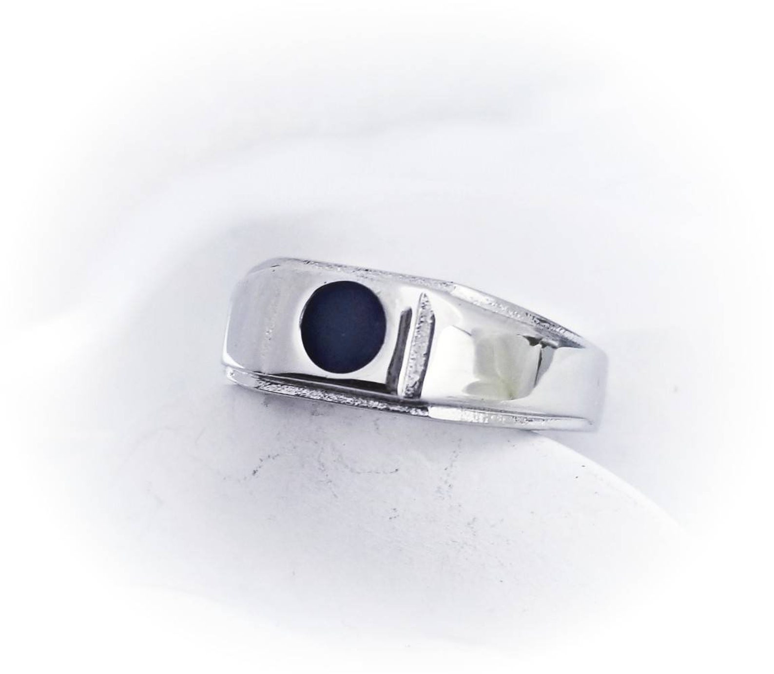 Men's Cremation Ring Made With Ashes Custom Memorial | Etsy