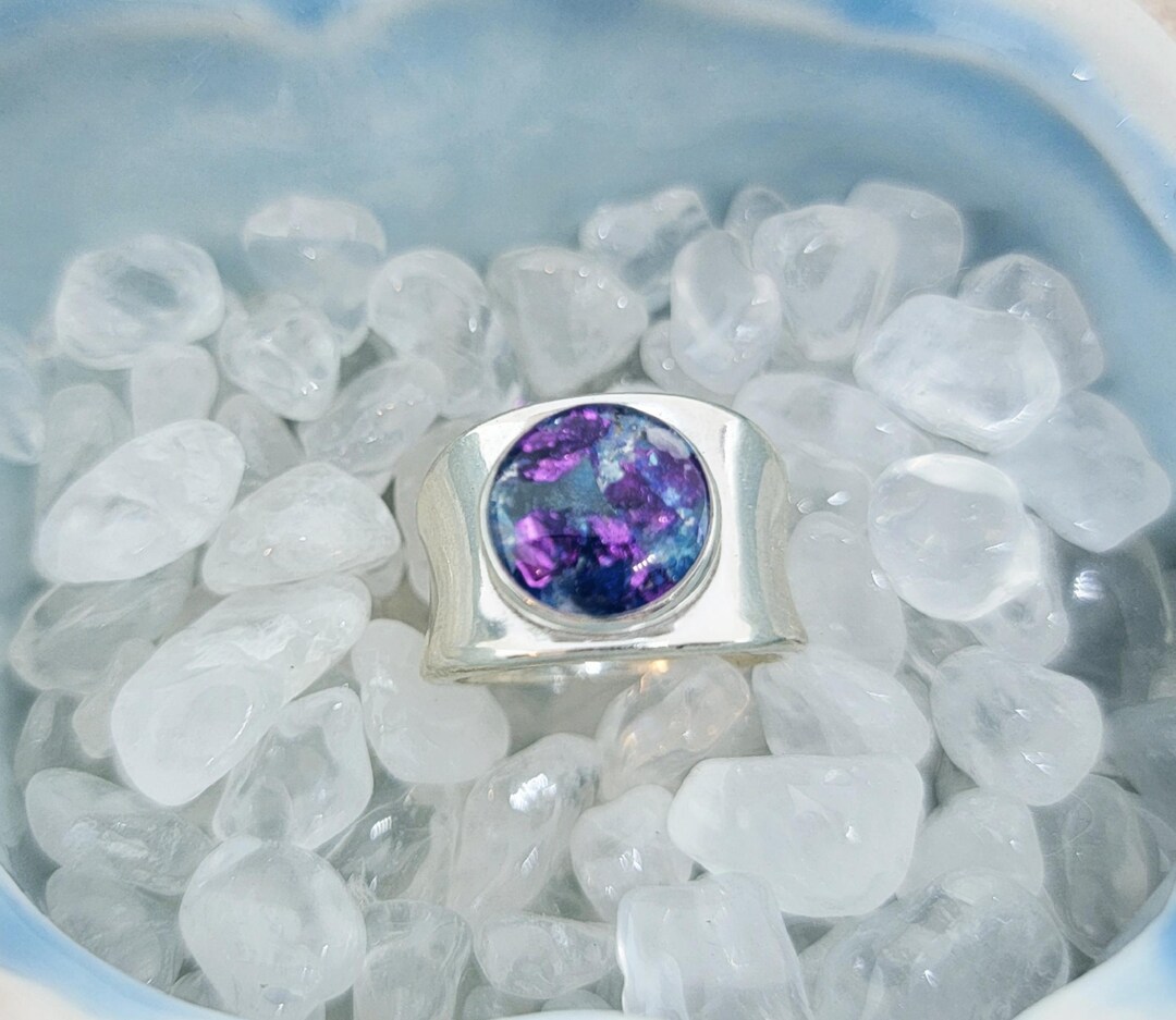 Sterling Silver Cremation Ring for Pet Loss - Etsy