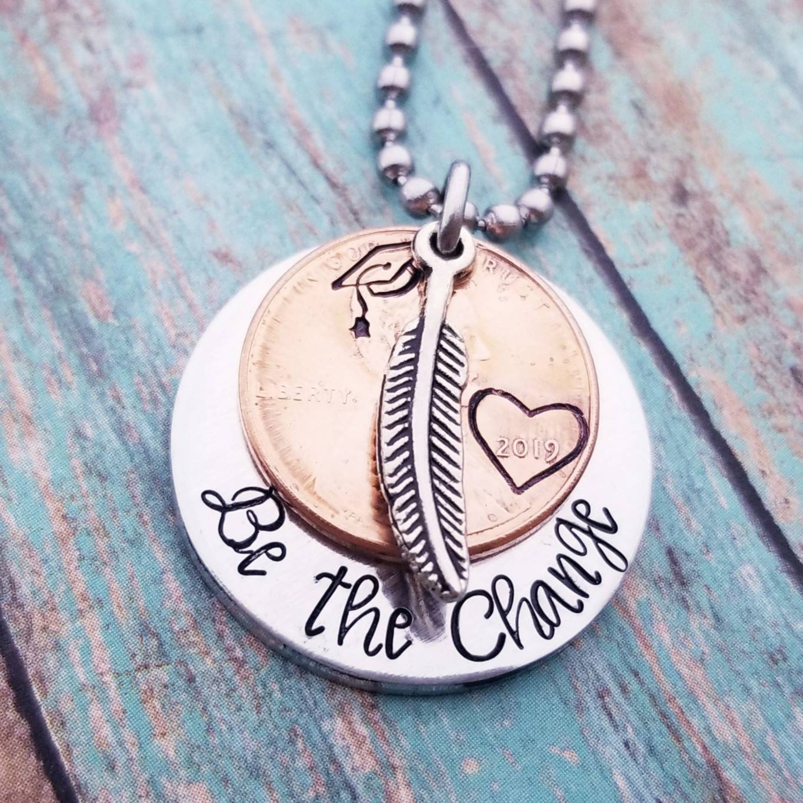 Graduation Gift Senior Necklace Class of 2019 Gift Hand - Etsy