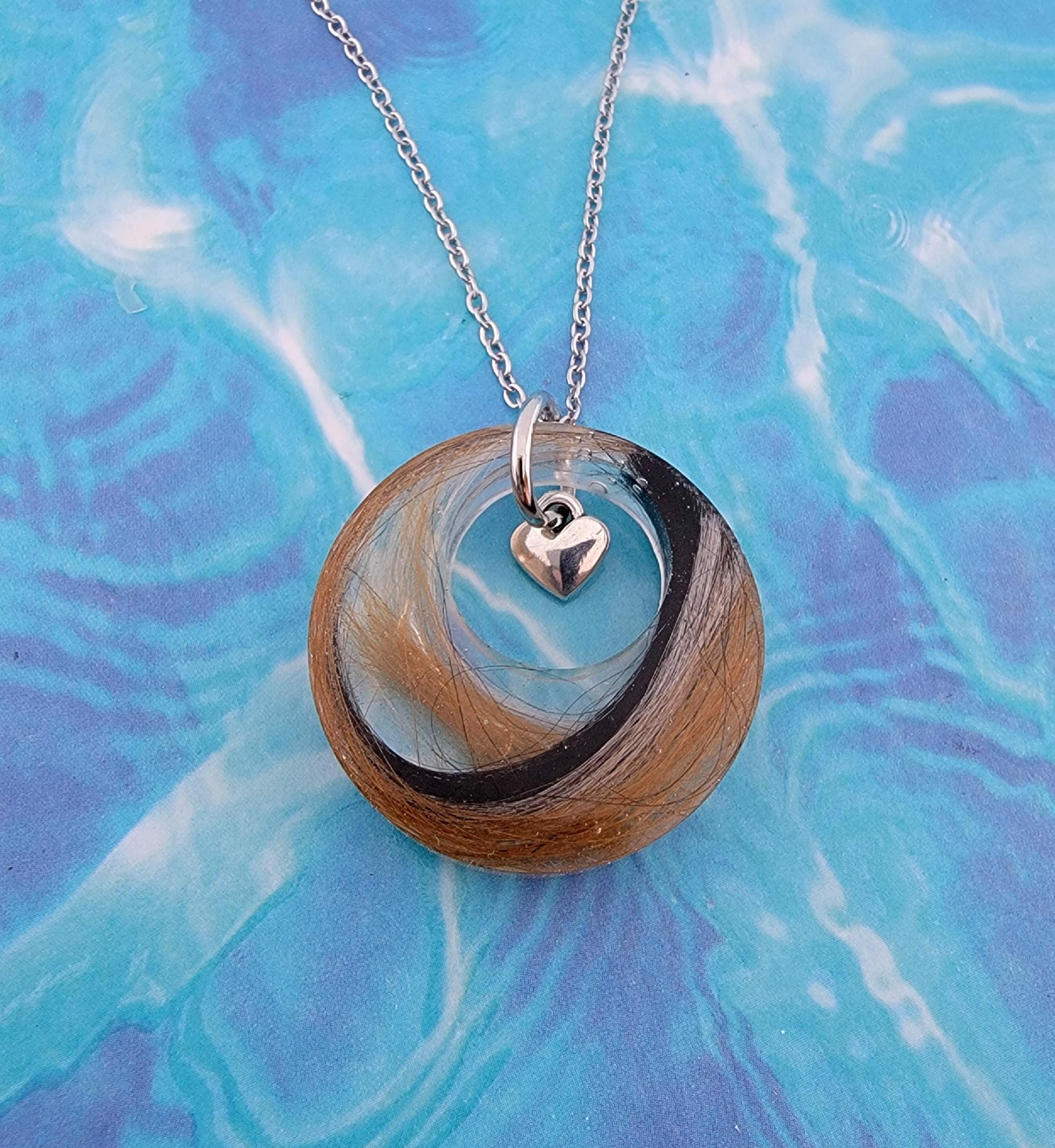 Actual Hair Memorial Necklace - Etsy