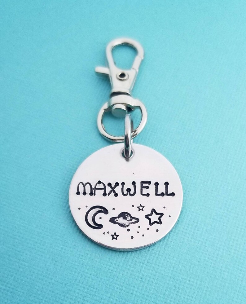 Personalized Backpack Tag Name Tag Space Theme Backpack Tag - Etsy