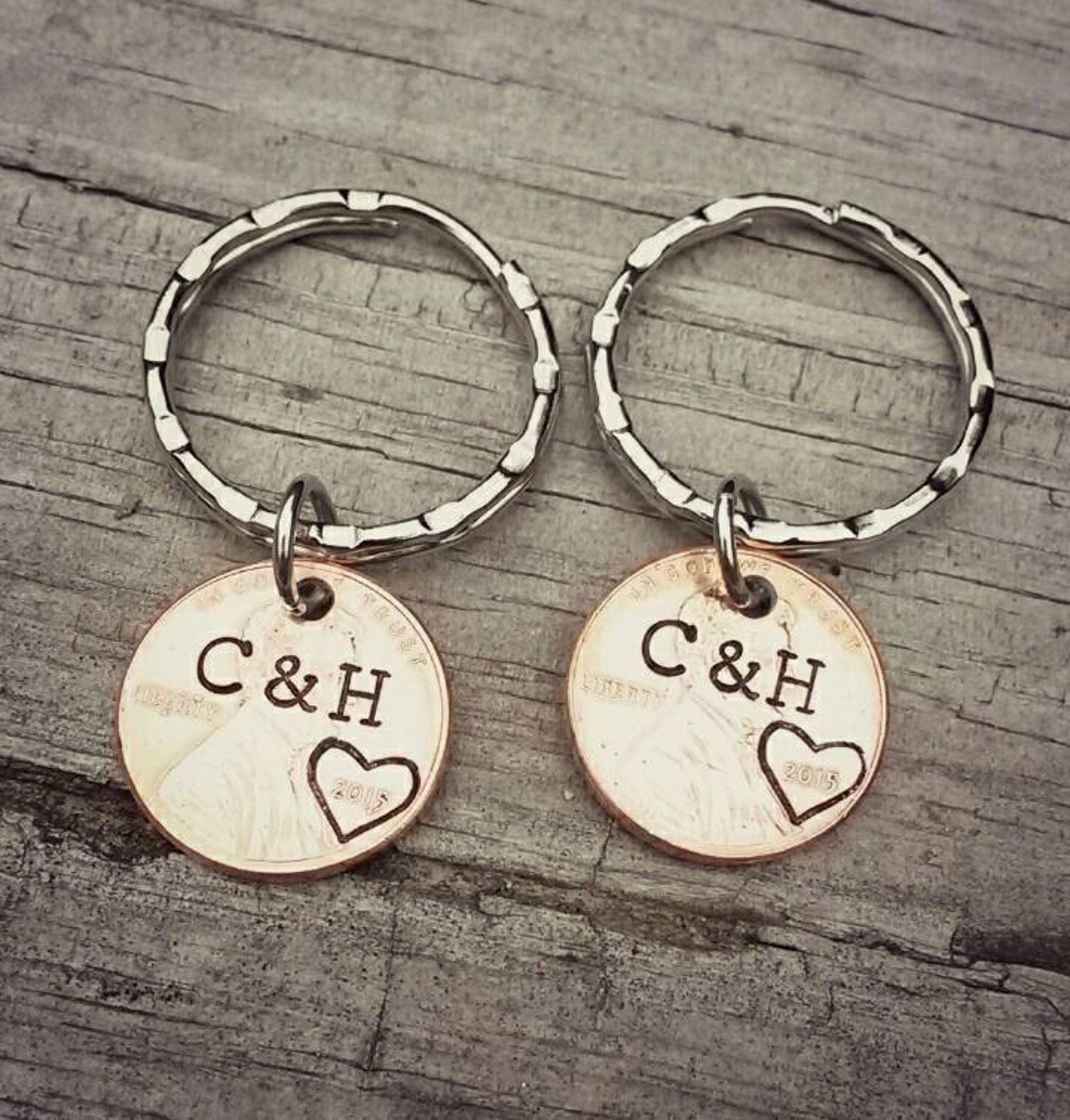 Couples Keychain Set of 2 Anniversary Engagement Wedding | Etsy