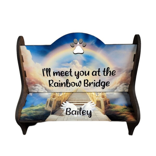 Pet Memorial Bench - Etsy