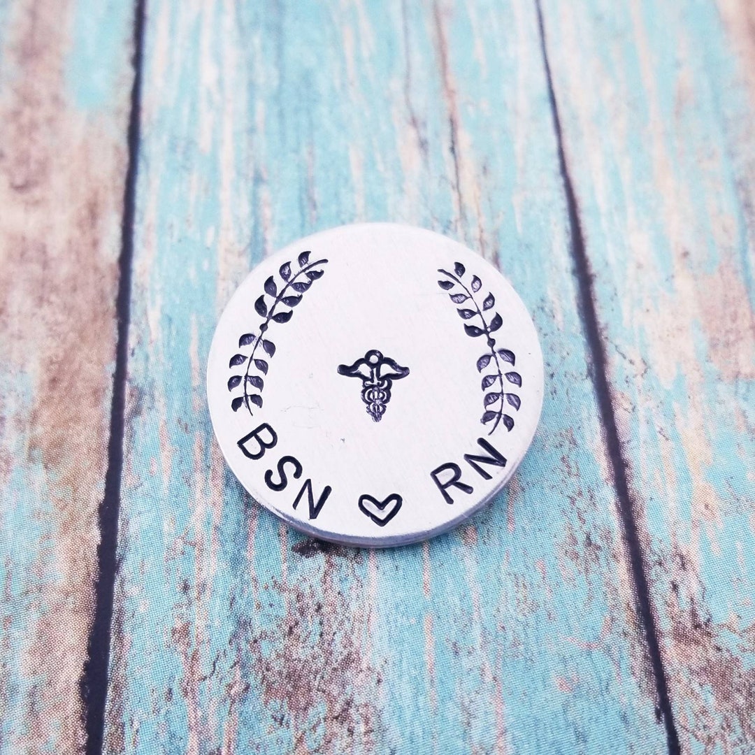 RN Pin - Nurse Gift - BSN Pin Personalized Custom Pin for Nurse Pinning ...