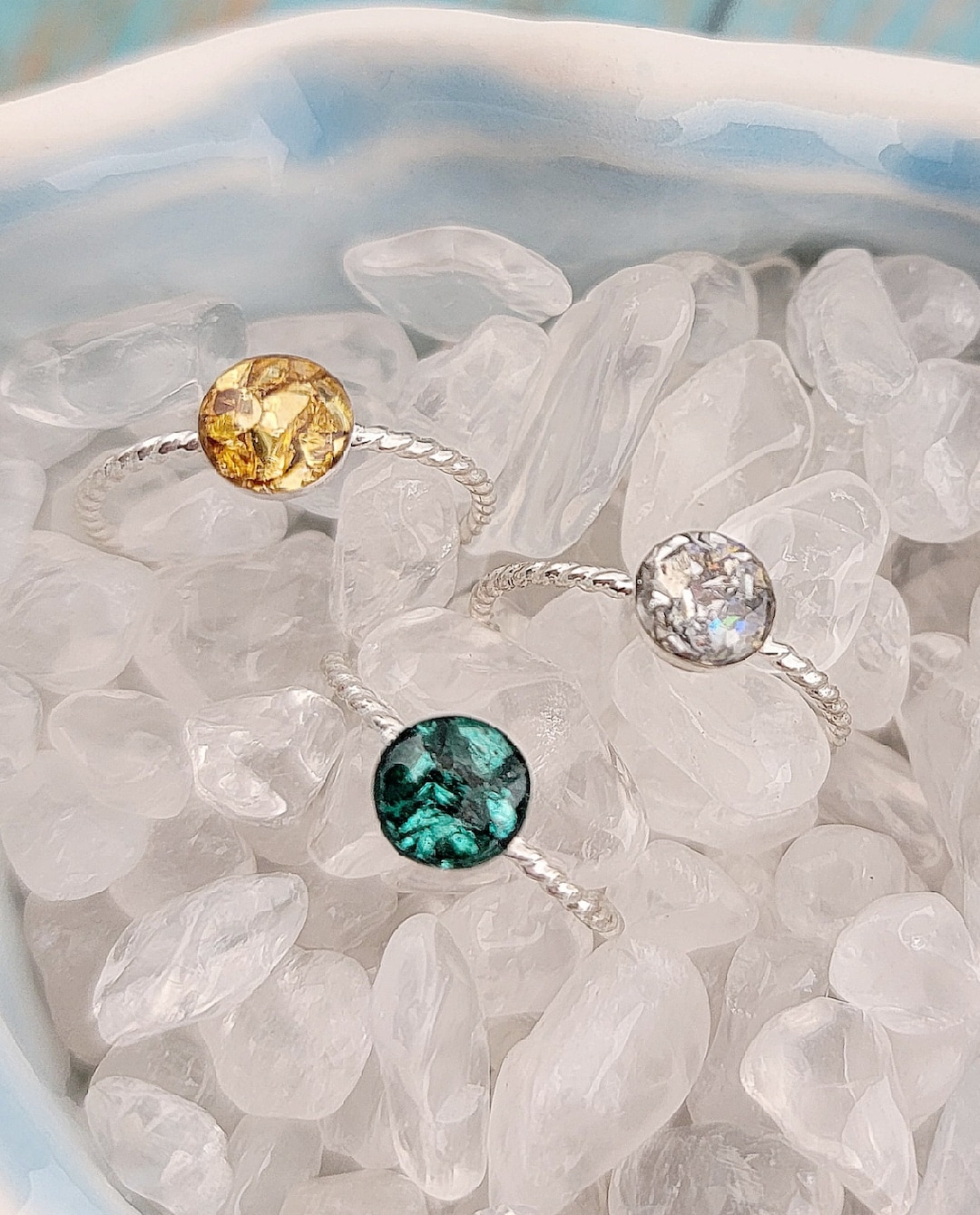 Cremation Ring Sterling Silver Pet Loss Ring Pet Cremation Jewelry Rope ...