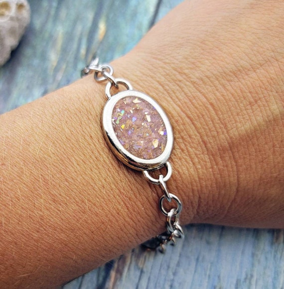 Oval Cremation Bracelet Made with Pet Ashes Pet Pet Loss Bracelet Cremation Memorial Jewelry Urn Jewelry Urn Bracelet Cremation Jewelry