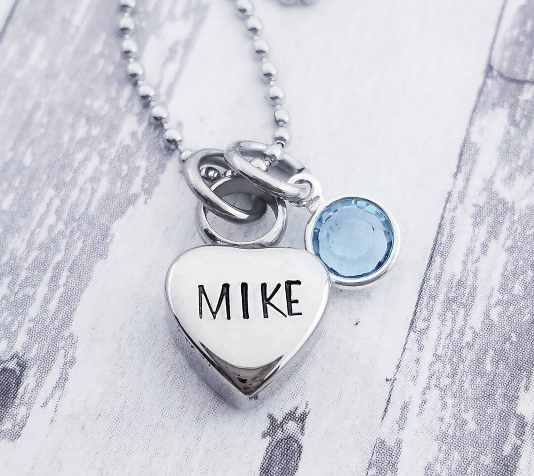 Personalized Cremation Necklace - Custom Made Urn Necklace - Heart ...