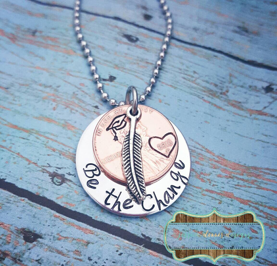 Graduation Gift Senior Necklace Class of 2019 Gift Hand - Etsy