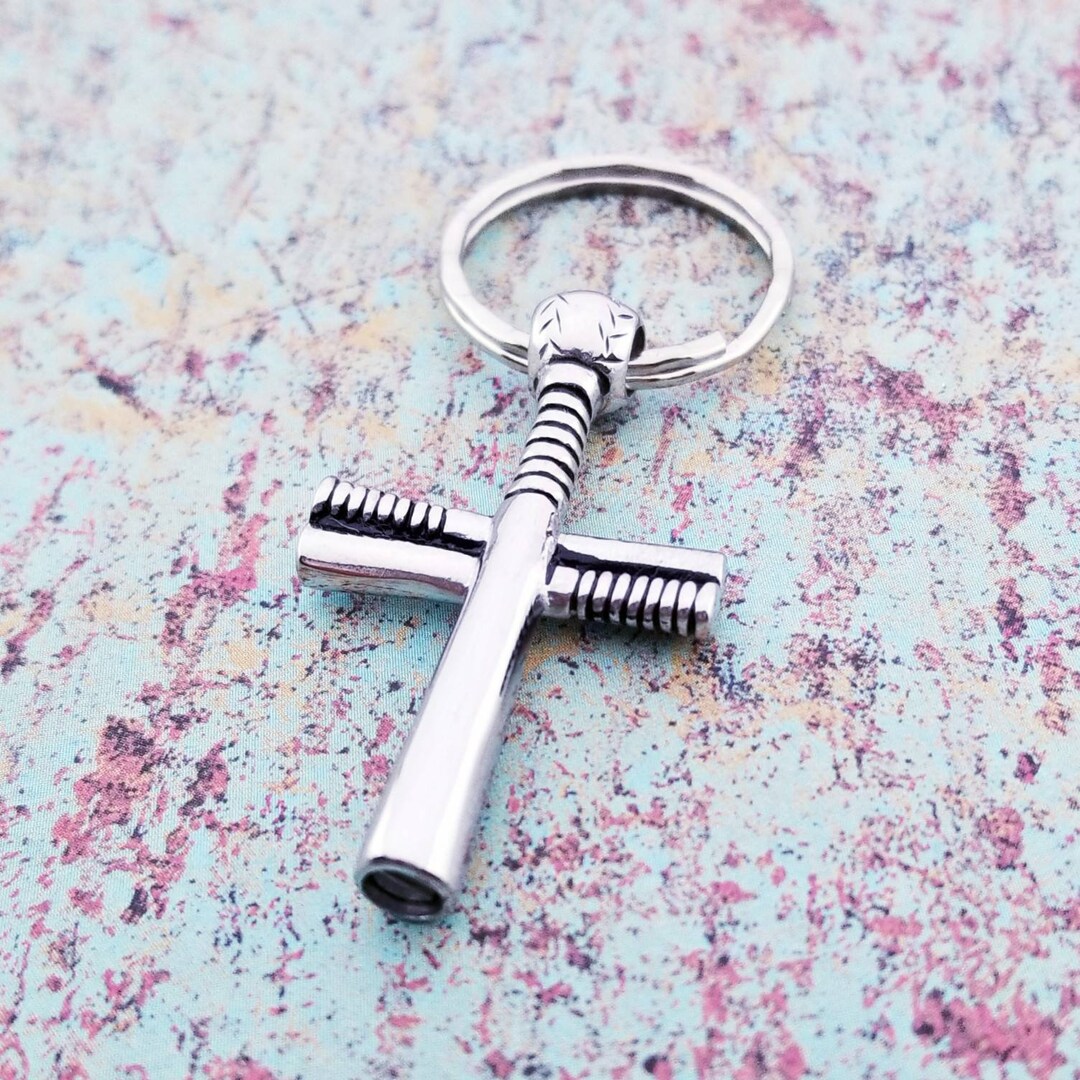 Baseball Cross Urn Keychain Baseball Memorial Gift Urn Pendant Fillable ...