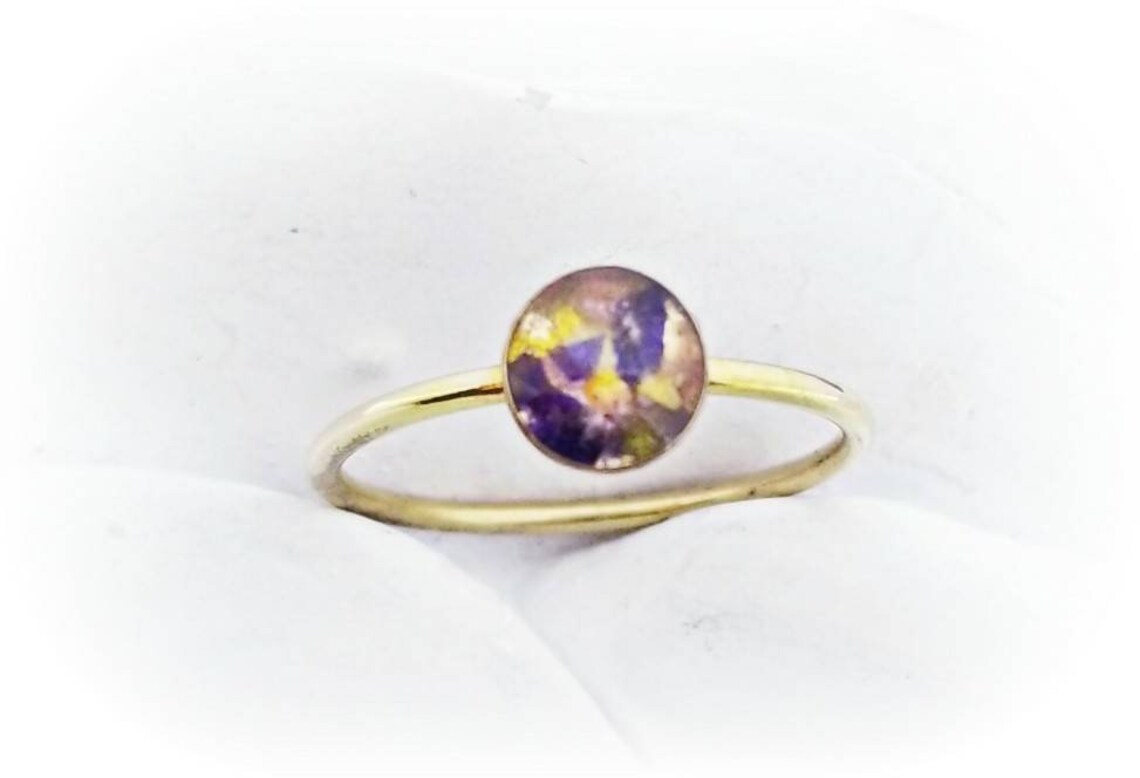 Actual Flower Ring Flower Memorial Ring Funeral Flower - Etsy