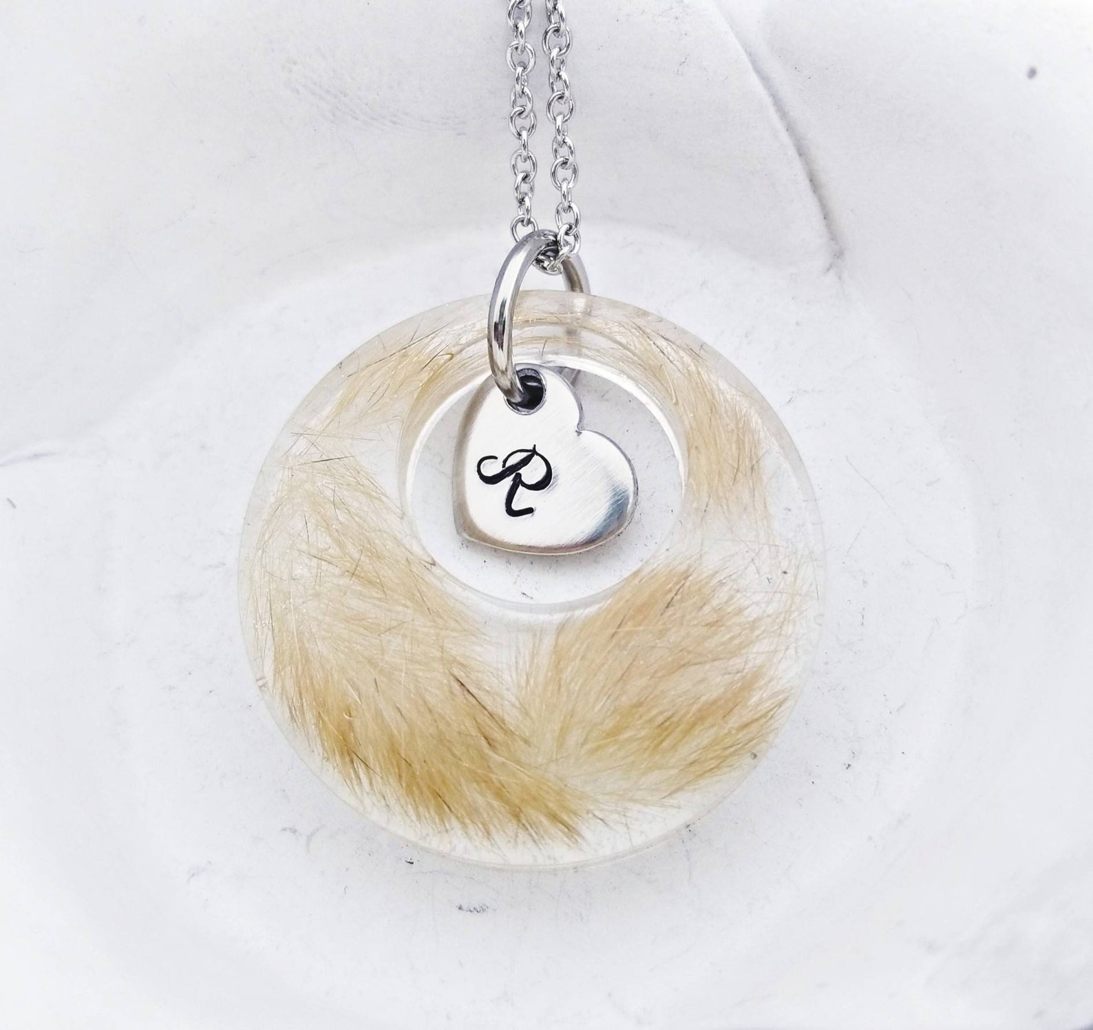 Personalized Hair Memorial Necklace Hand Made Hair Bead - Etsy
