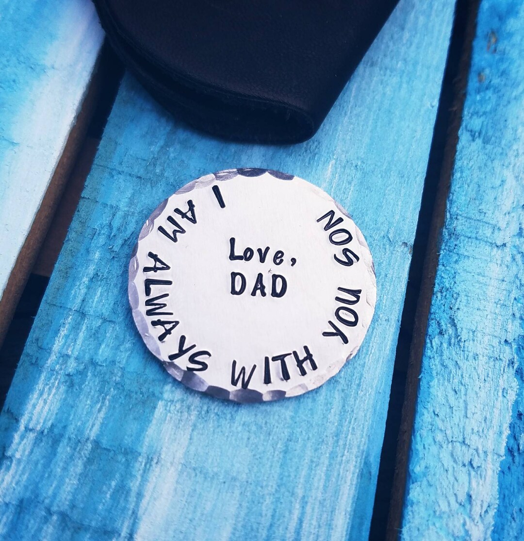 Dad Memorial Pocket Token - Parent Loss Gift - I Am Always With You Son ...