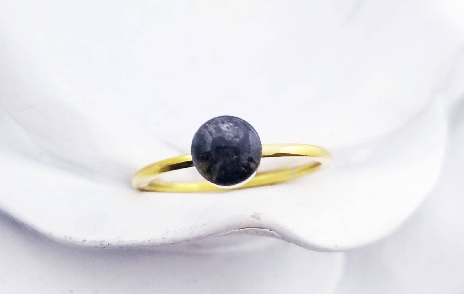 Cremation Ring Gold Plated Stacking Rings Memorial Ring Pet | Etsy