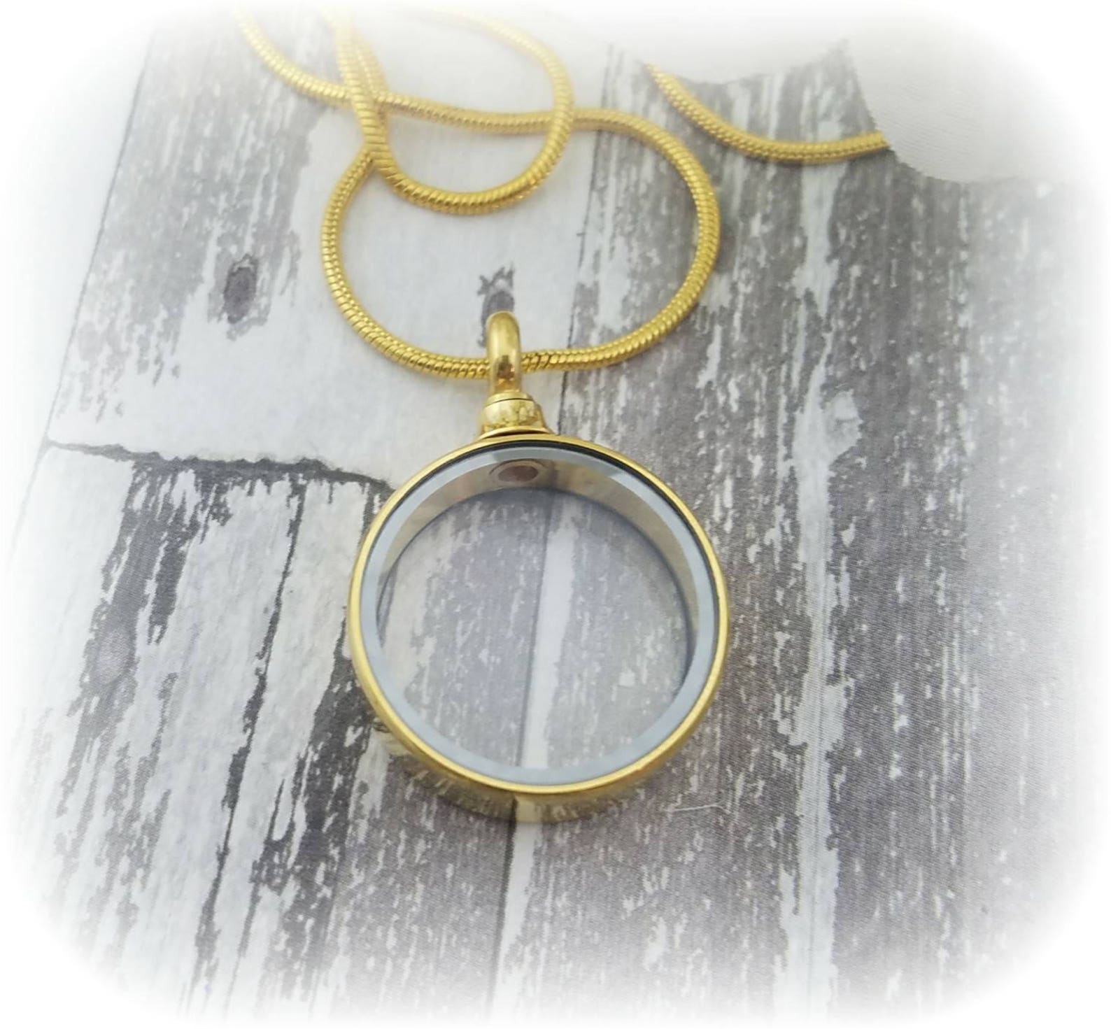 Personalized Gold Cremation Locket Memorial Necklace Locket | Etsy