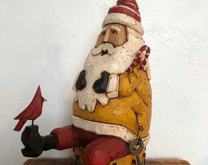 Jolly Cardinal Santa - Etsy